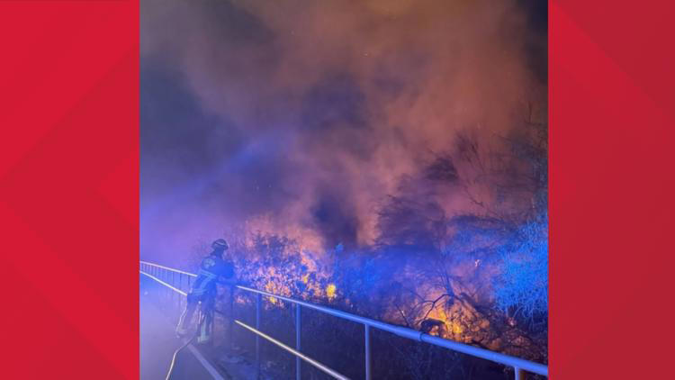 Man arrested on 7 counts of reckless burning after brush fires near ...