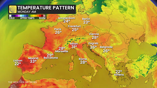 Heat dome sends Europe into first major heat wave of the season