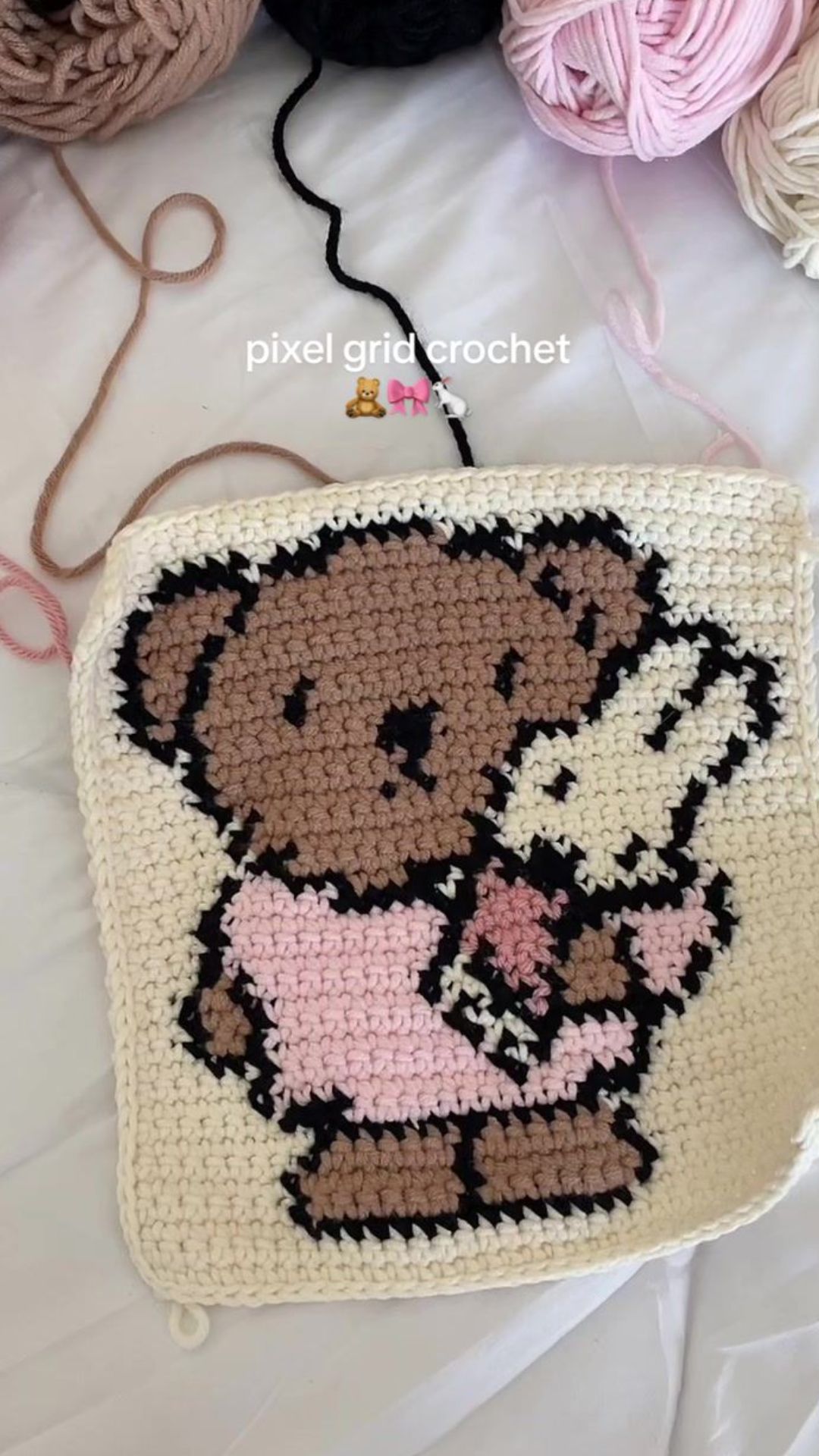 Miffy inspired crochet tapestries are taking over DIY decor