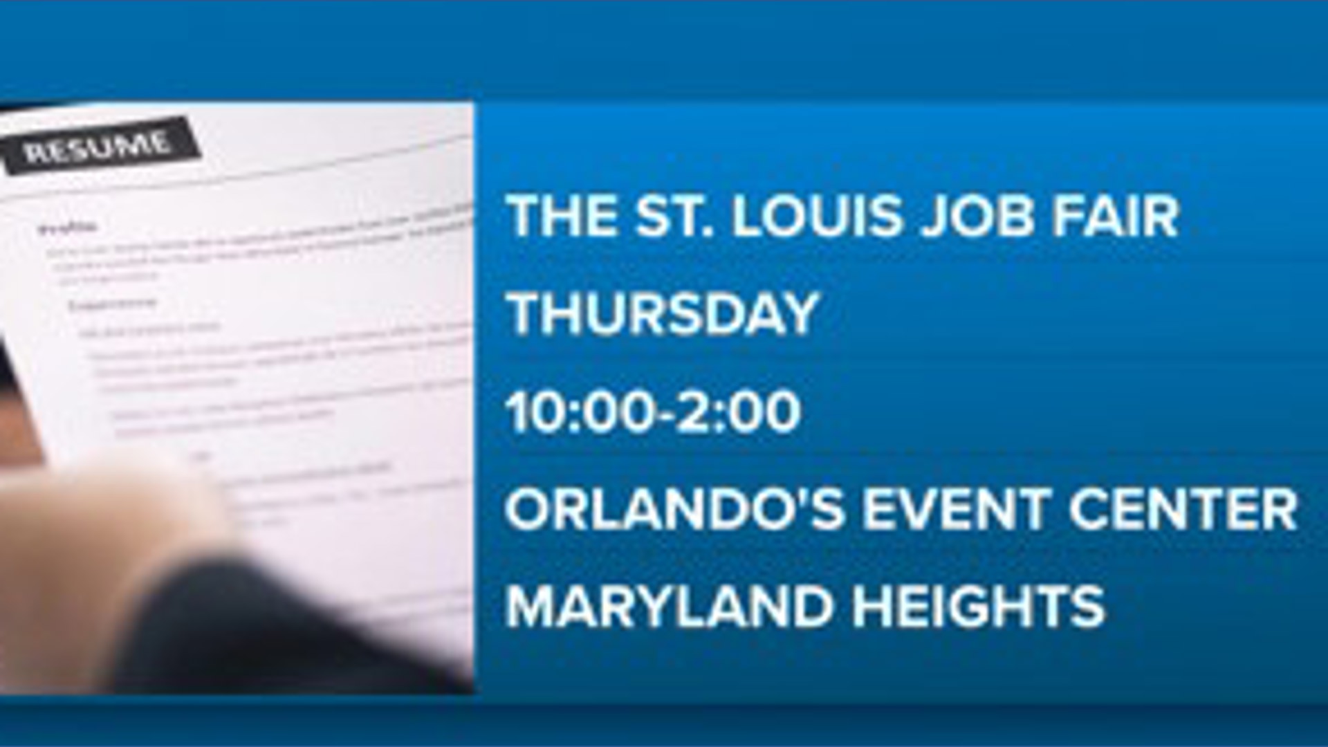 Big job fair coming to Maryland Heights