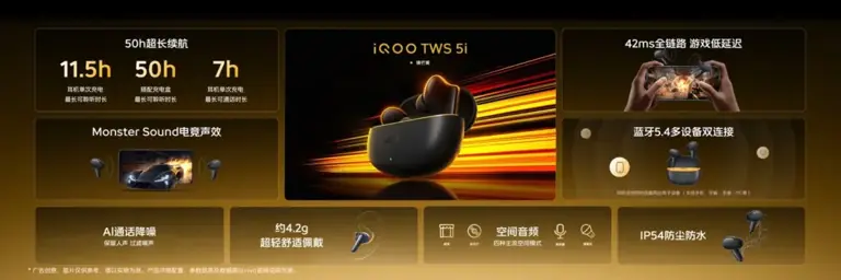 iQOO TWS 5i launches with up to 50-hour battery, Bluetooth 5.4, and ...