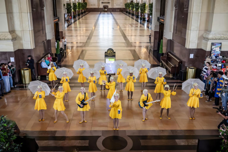 Morton Salt girls take to Union Station to promote new Riverside ...