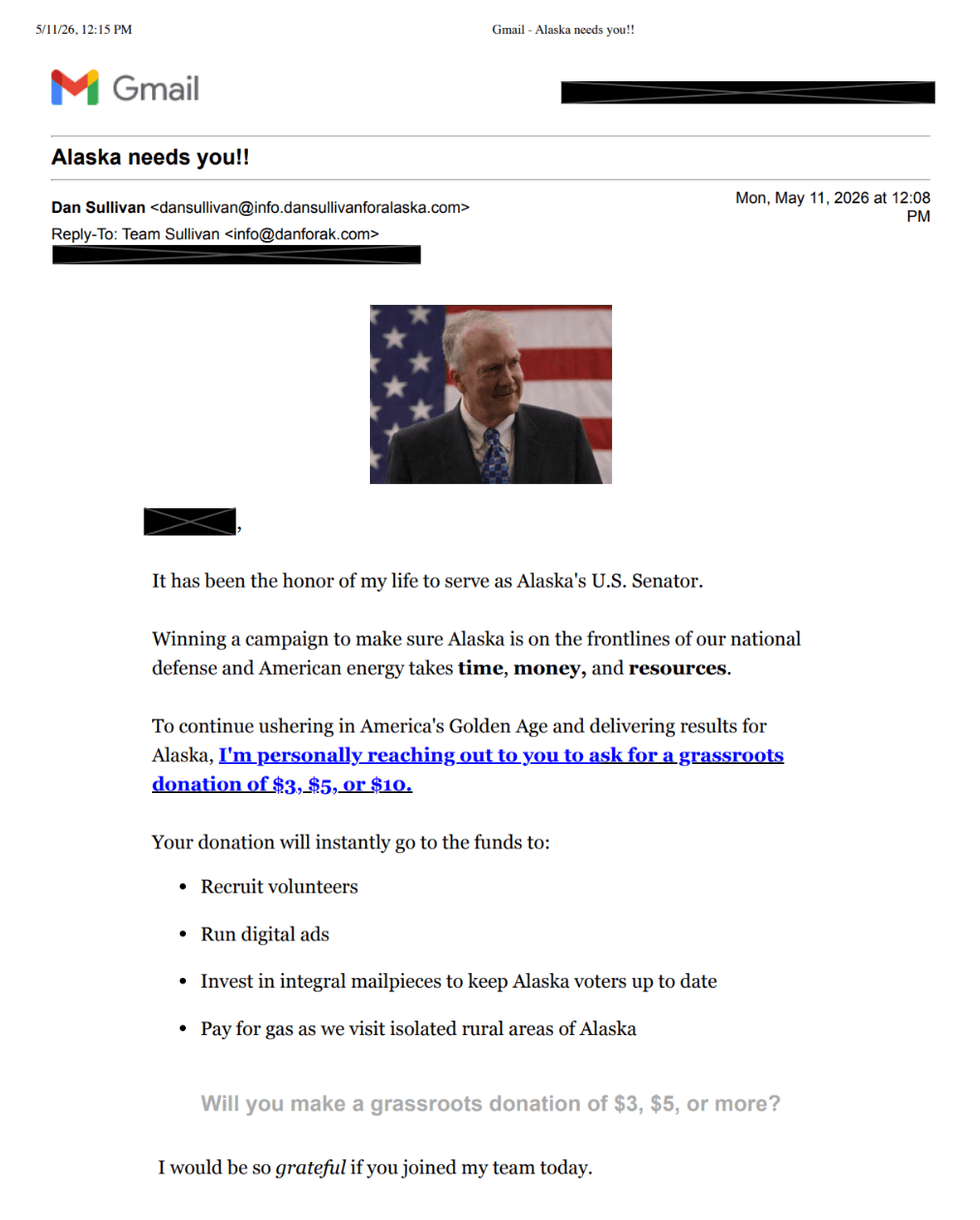 GOP senator begs donors to help him 'pay for gas' after voting to ...