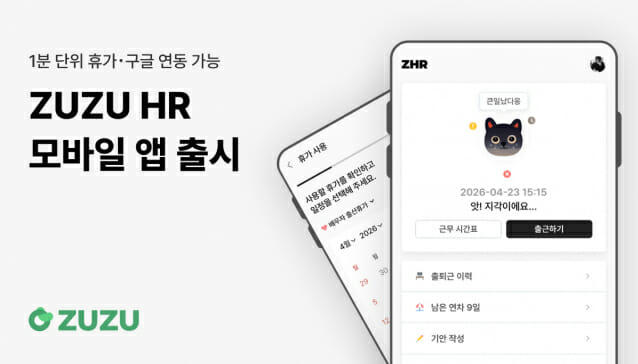 코드박스, 'ZUZU HR' 모바일 앱 정식 출시