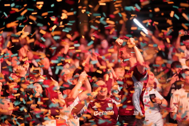 Aston Villa’s Europa League victory in pictures