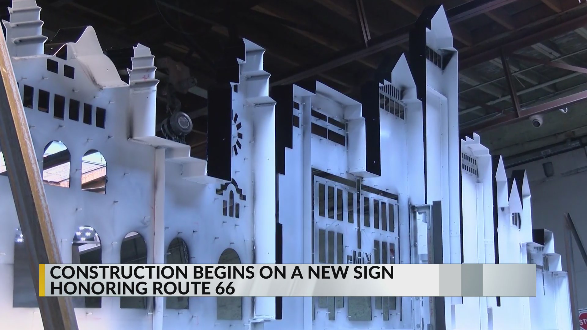 Construction begins on new sign in Albuquerque honoring Route 66