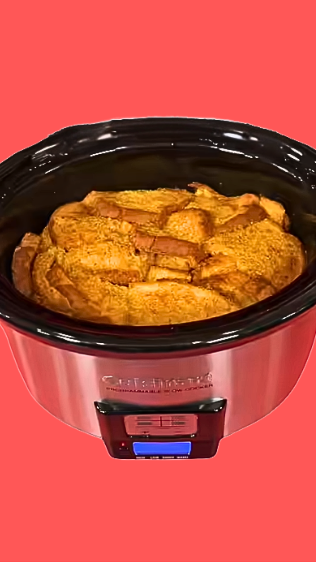 Slow cooker pumpkin bread pudding recipe