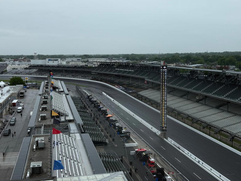 History of the scoring pylon at IMS