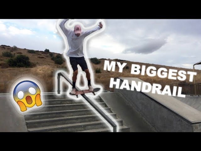 Biggest handrail I've ever done? - Vlog #1