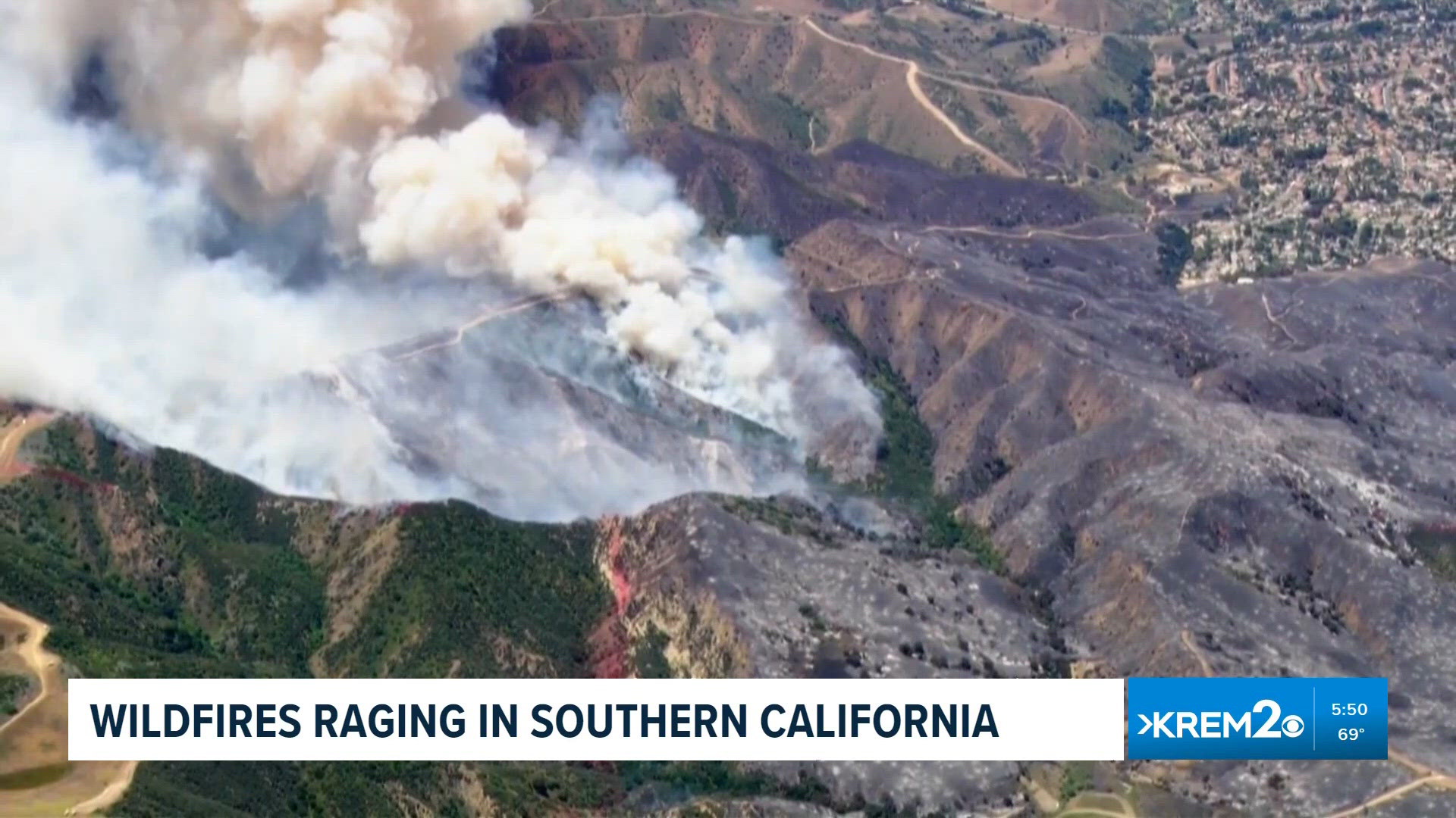 Wildfires raging in Southern California