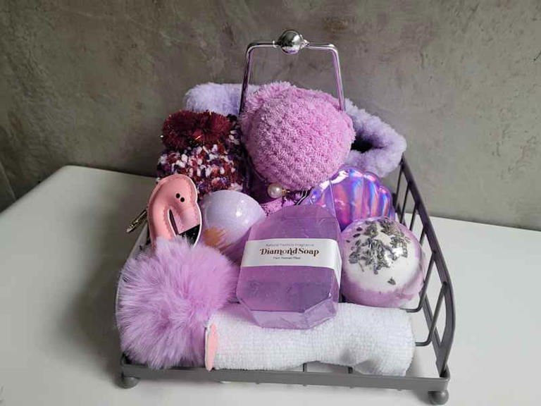 I put a wire napkin holder in my bathroom, and it's the cutest storage ...
