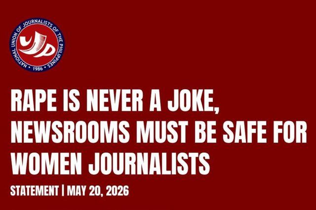 'Rape is never a joke': NUJP condemns sexual harassment vs Bacolod ...
