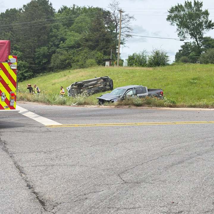 Helicopter rescue after major collision in Harrison County