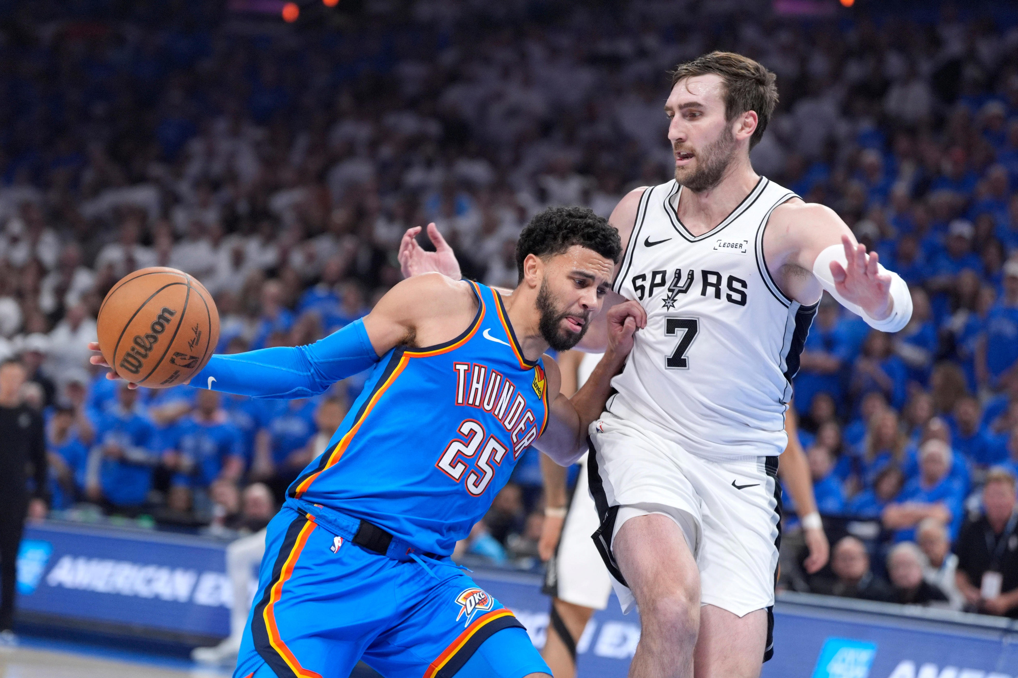 Is Ajay Mitchell playing tonight? Injury update for Thunder-Spurs NBA ...