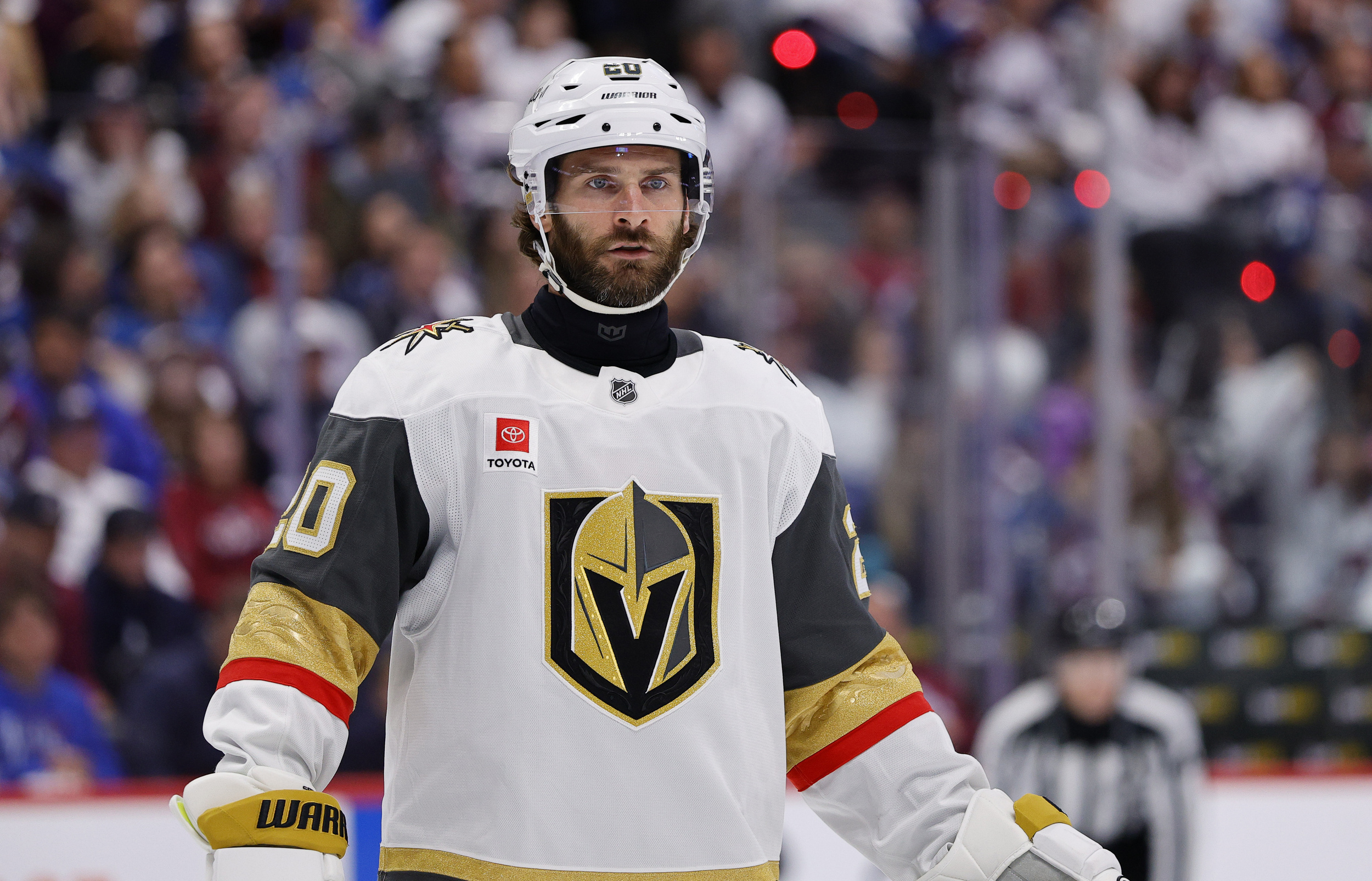 Golden Knights survive late push, beat Avalanche 4-2 in Game 1