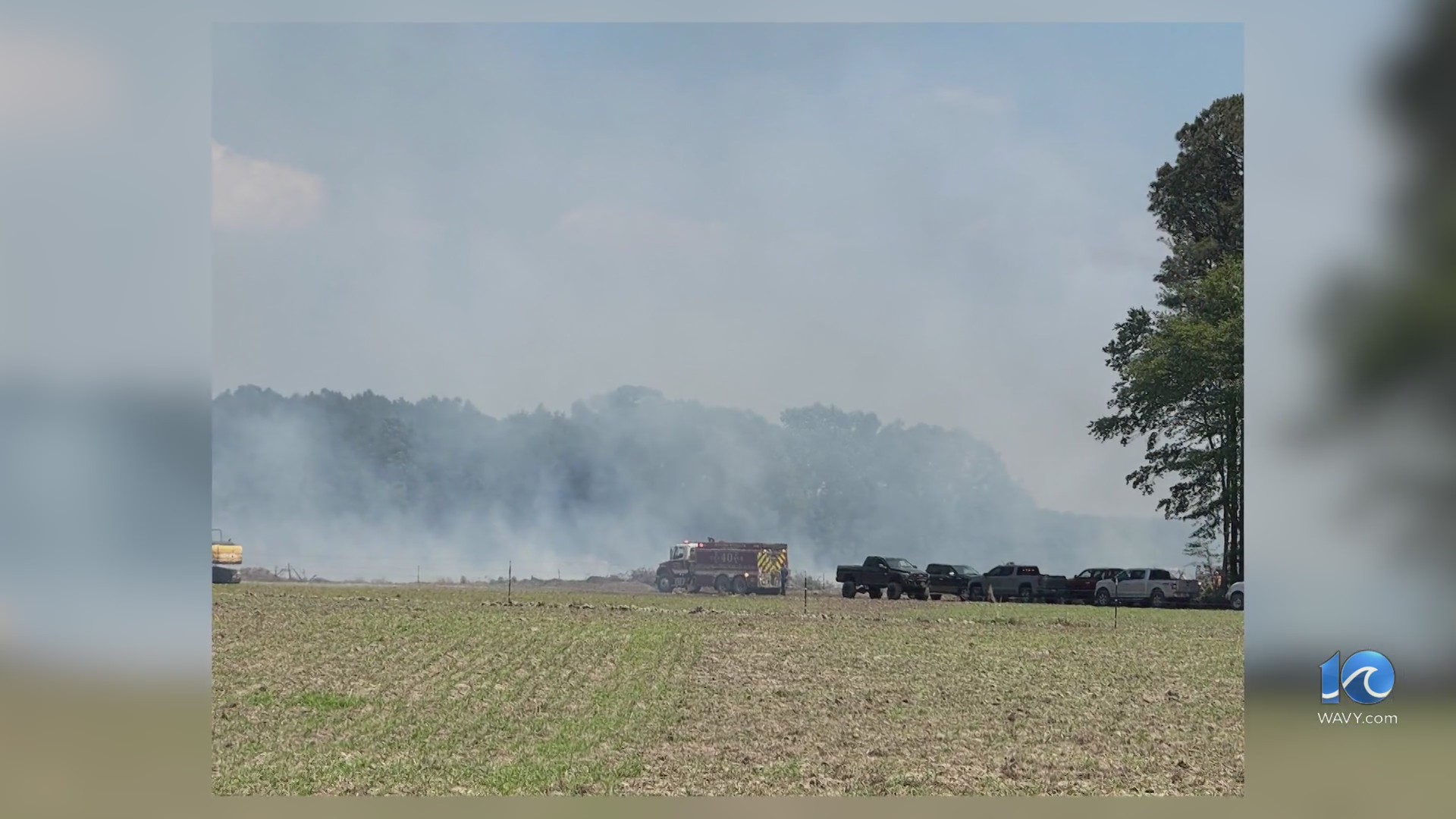 IOWFR: Firefighter injured after Little Norfolk Rd brush fire