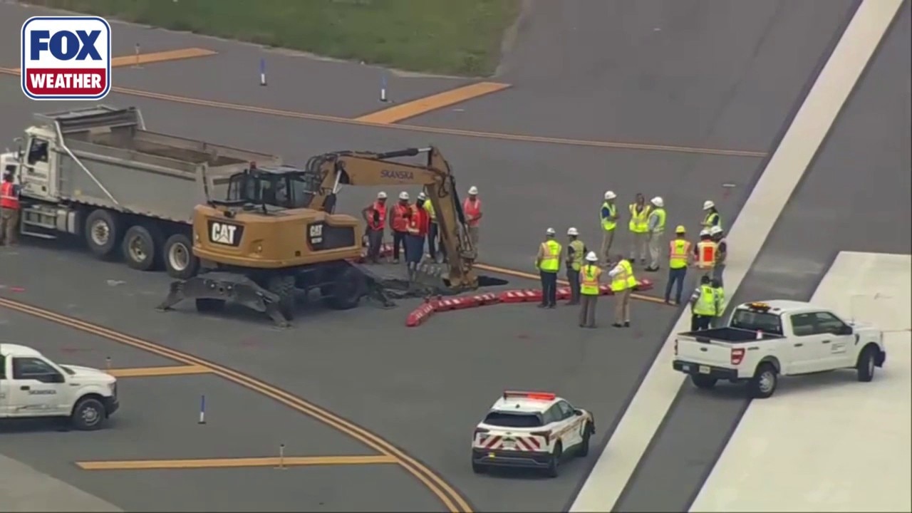 LaGuardia Airport shuts down runway after sinkhole discovery
