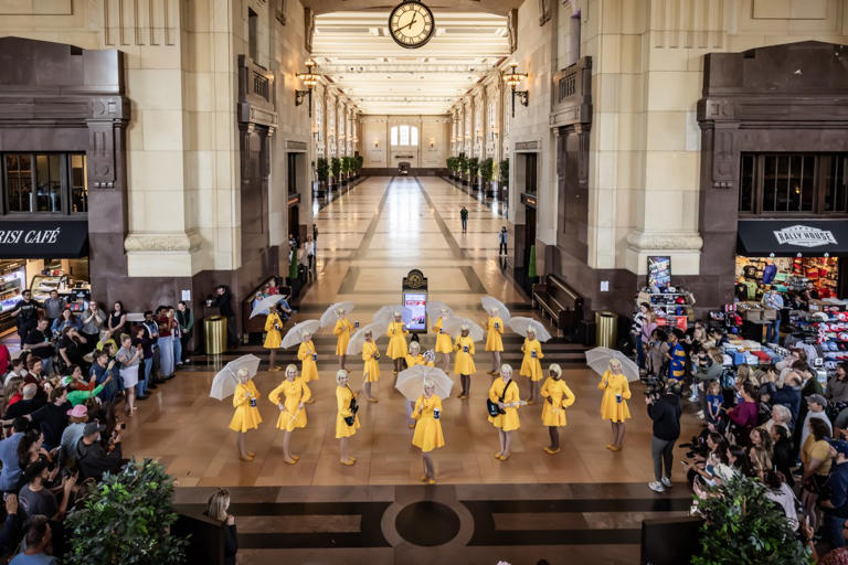 Morton Salt girls take to Union Station to promote new Riverside ...