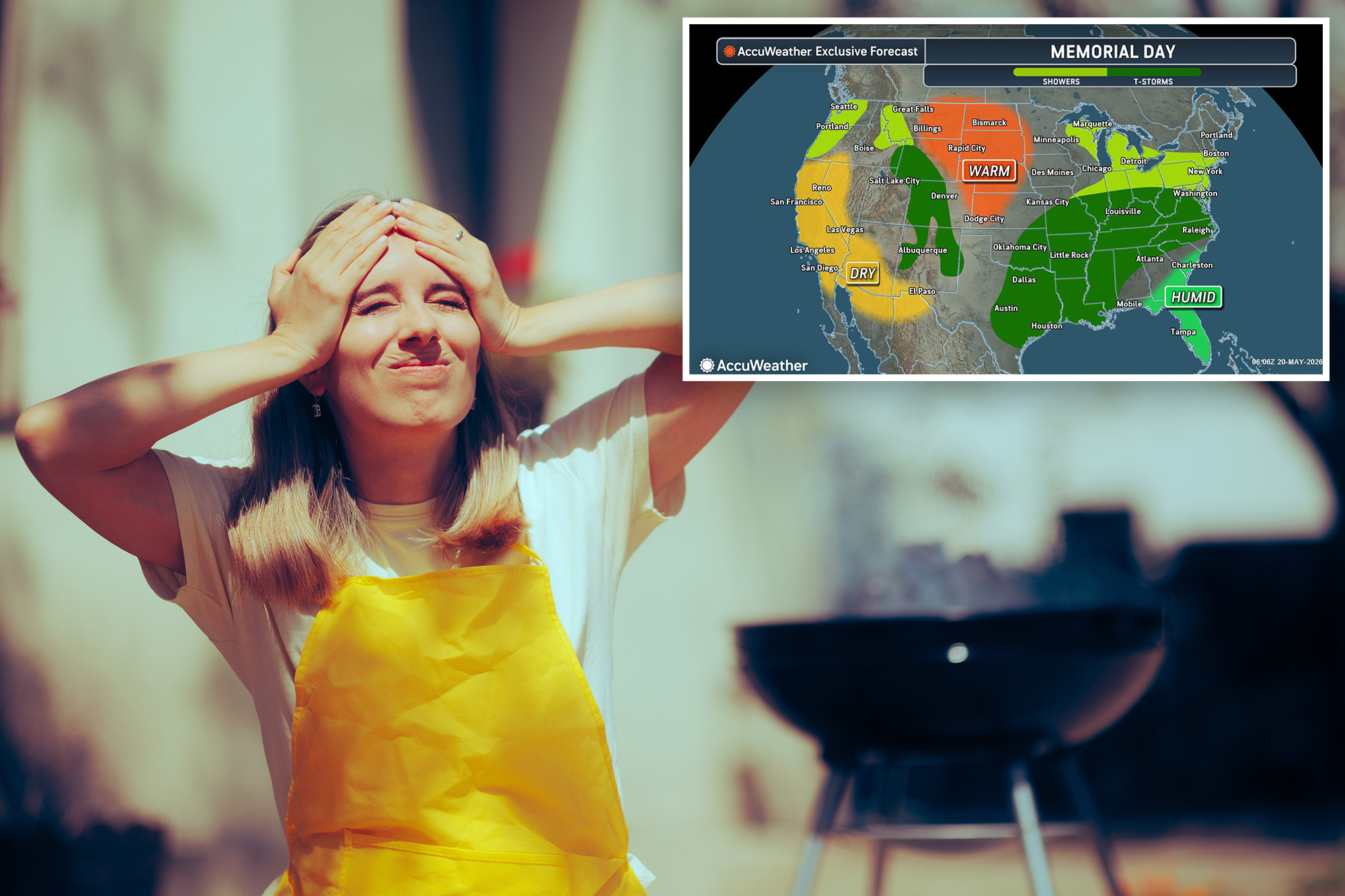 Memorial Day weekend will be wet and cold, spoiling cookout plans ...