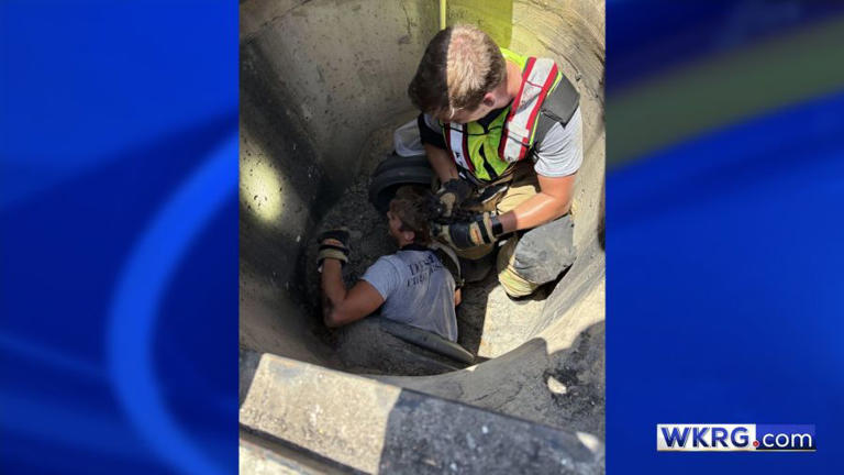 Destin Fire Rescue crews save kitten from storm drain