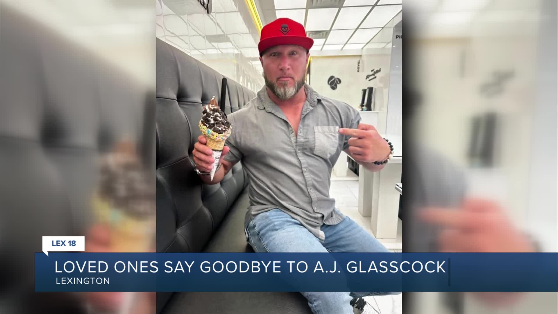 Loved ones say goodbye to AJ Glasscock