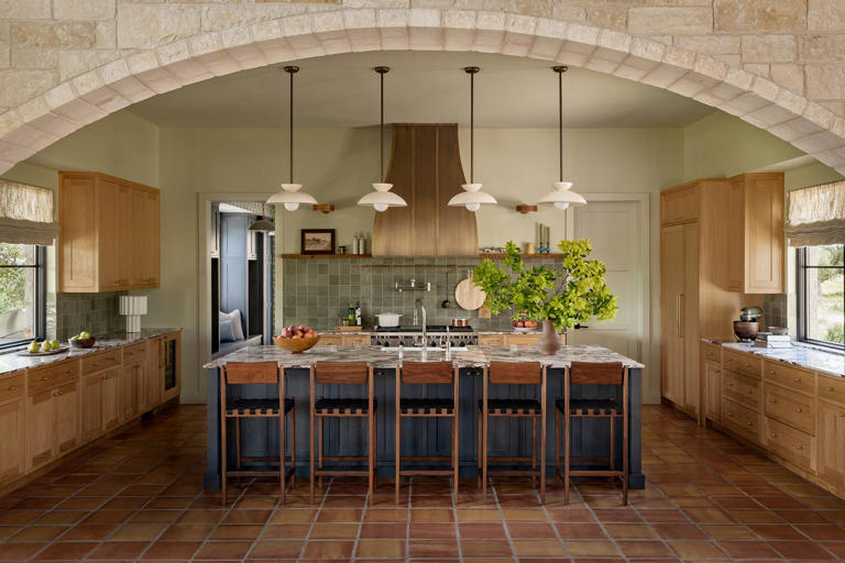 Designed for a fabric showroom owner, this pattern-packed Texas home ...