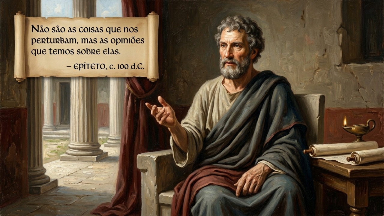 Epicteto, o mestre da liberdade interior, nos lembra desde 100 d.C ...