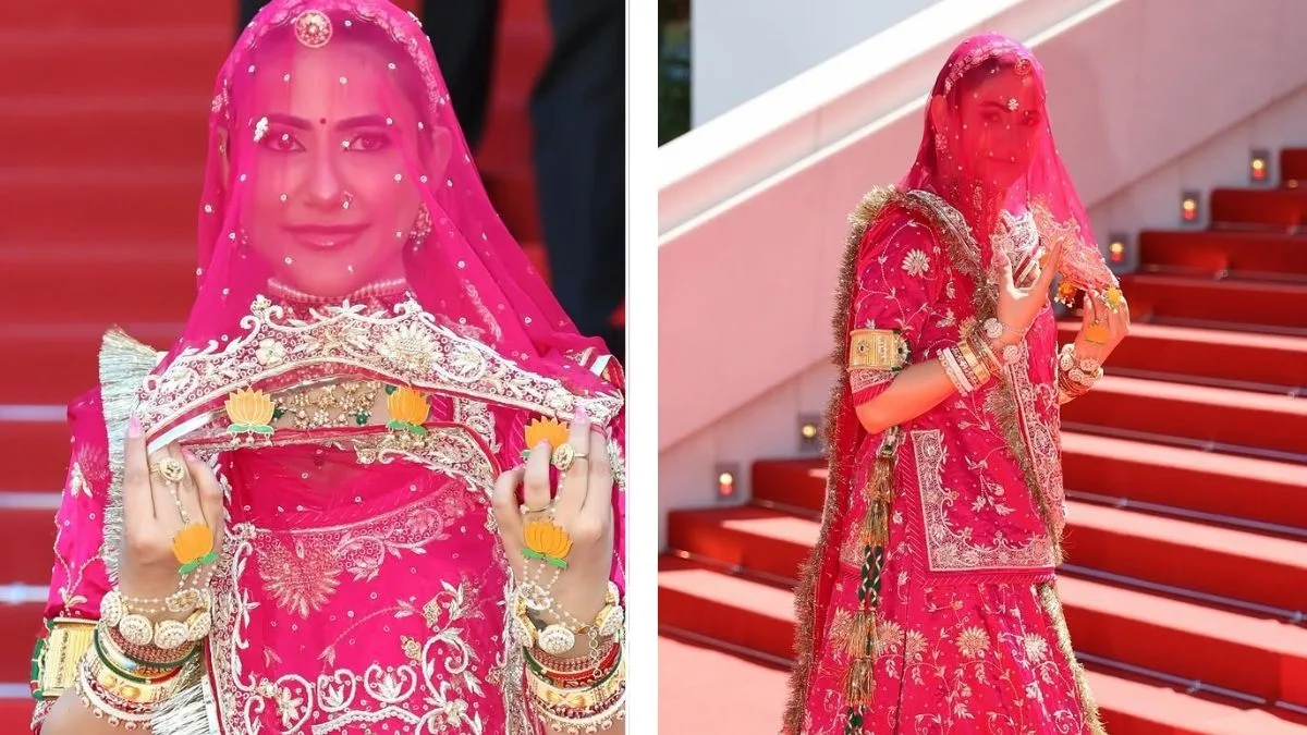 Ruchi Gujjar wears ghunghat at Cannes, asks PM Modi to ban the practice