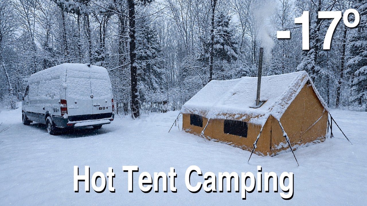 Hot tent camping with KBDProductionsTV