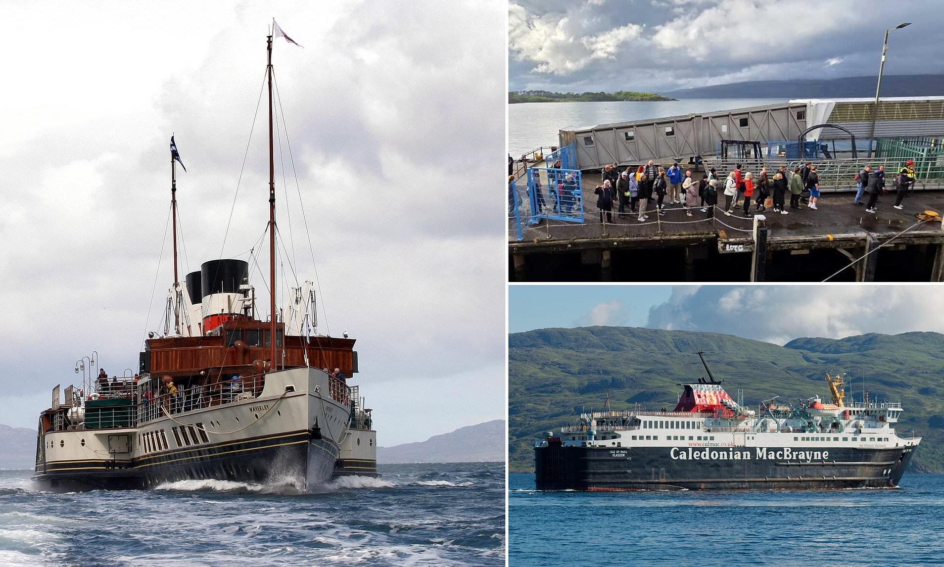 Waverley to the rescue as paddle steamer picks up CalMac passengers ...