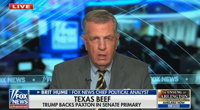 Fox’s Brit Hume says Trump endorsement in Senate race has put seat ‘in ...