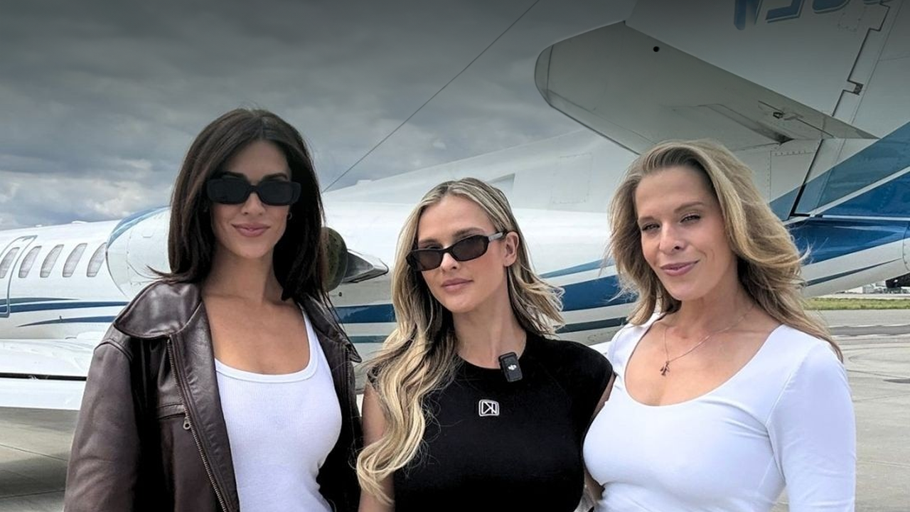 Female pilots fly private jet for a girls’ beach trip