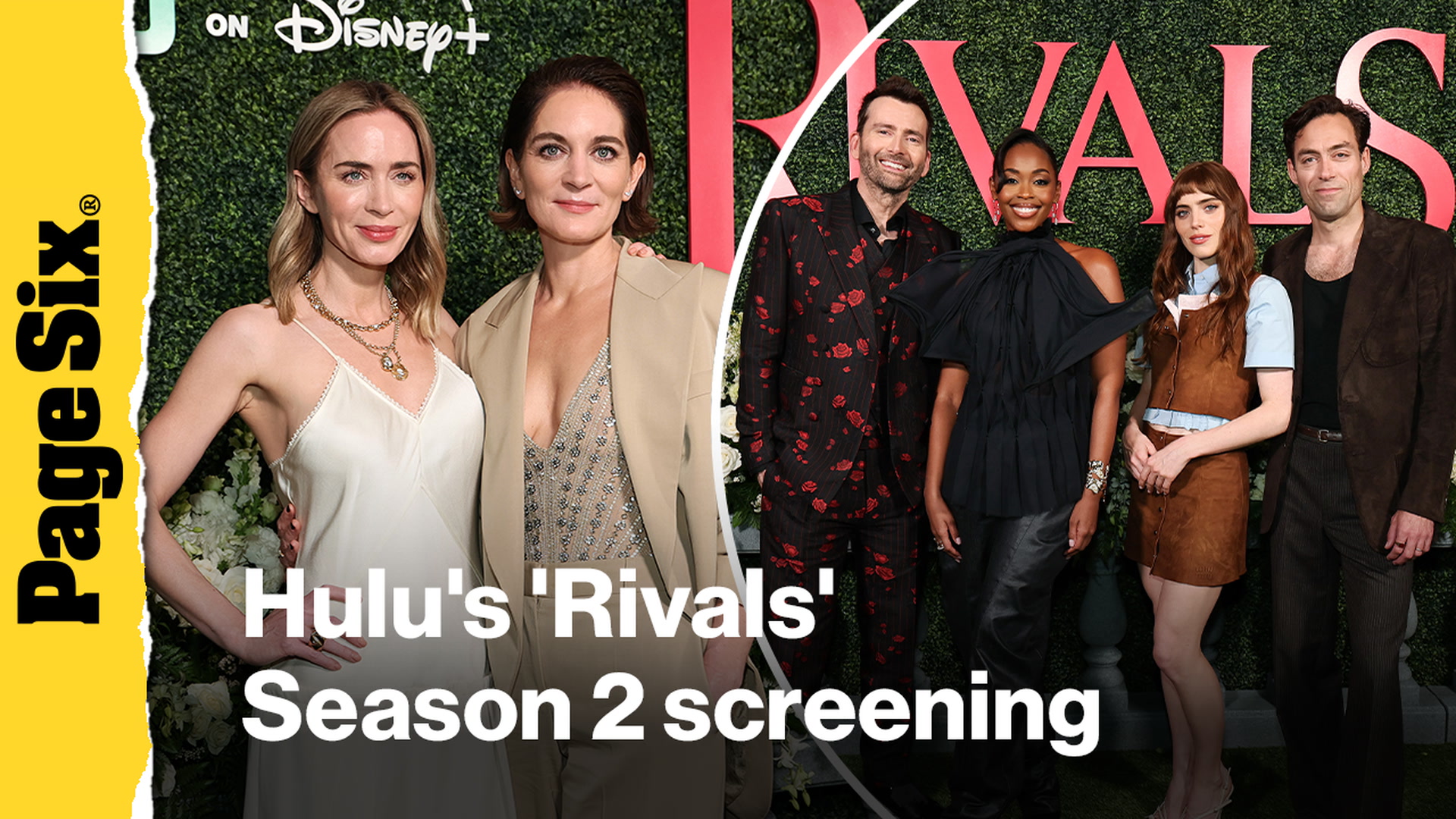 Emily Blunt, Felicity Blunt and more celebrities attend Hulu's 'Rivals ...