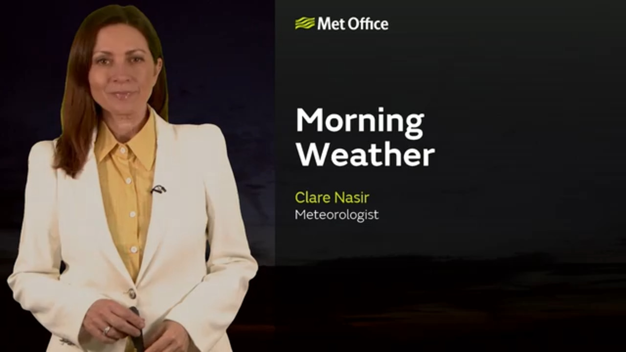 Met Office Wednesday morning weather forecast 01/04/2026
