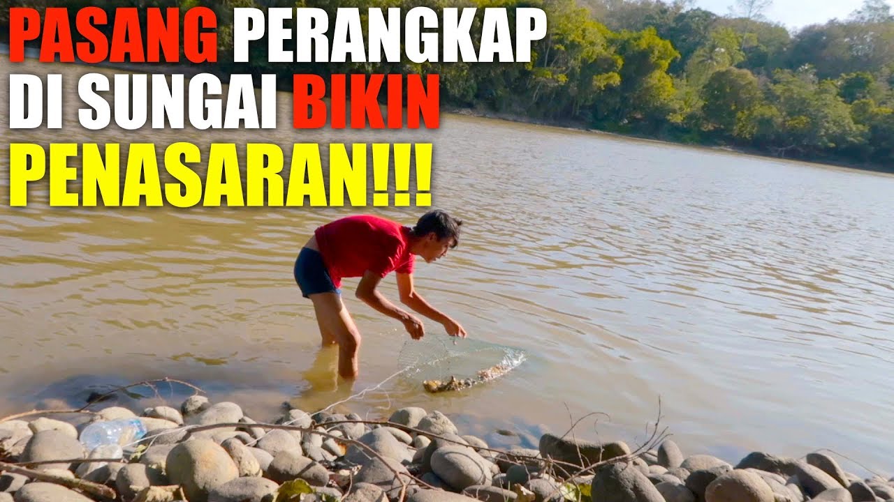 Pasang perangkap di sungai, hasilnya bikin penasaran