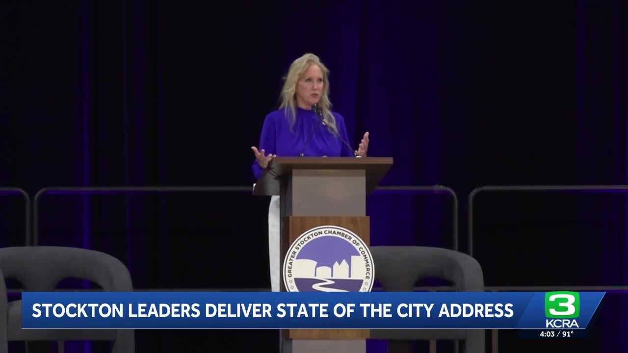 Stockton mayor highlights crime reduction and cleanup efforts at State ...