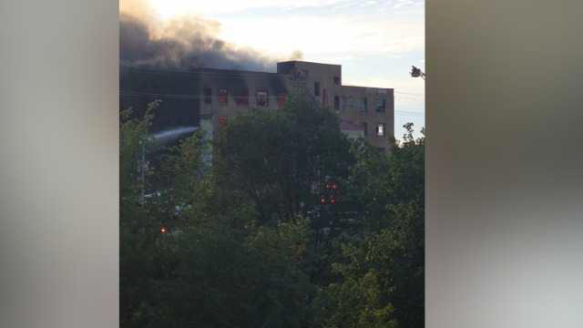 Firefighters battle 5-alarm fire Wednesday evening in Milwaukee