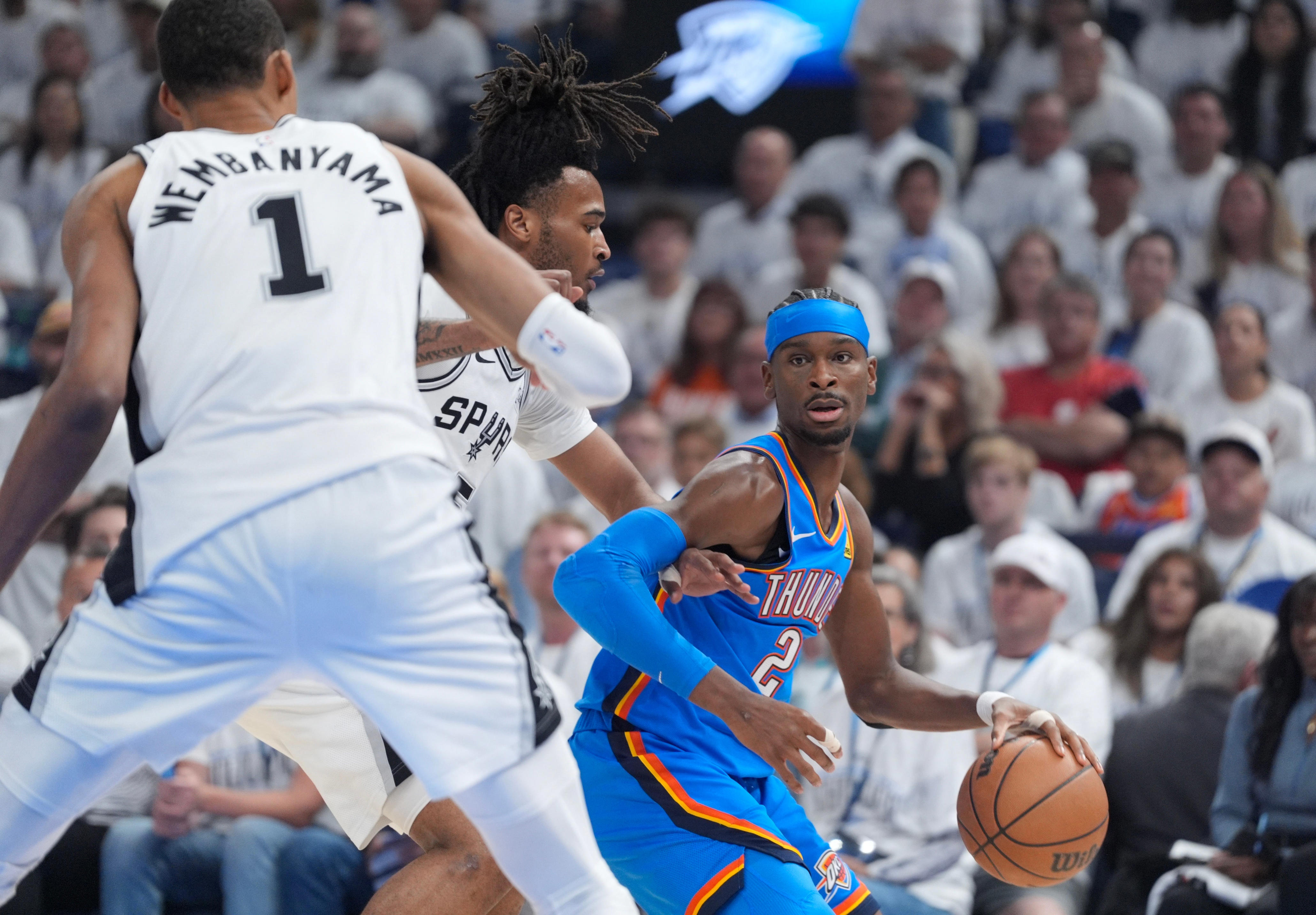 What time does the Thunder game start tonight? When do Spurs play today