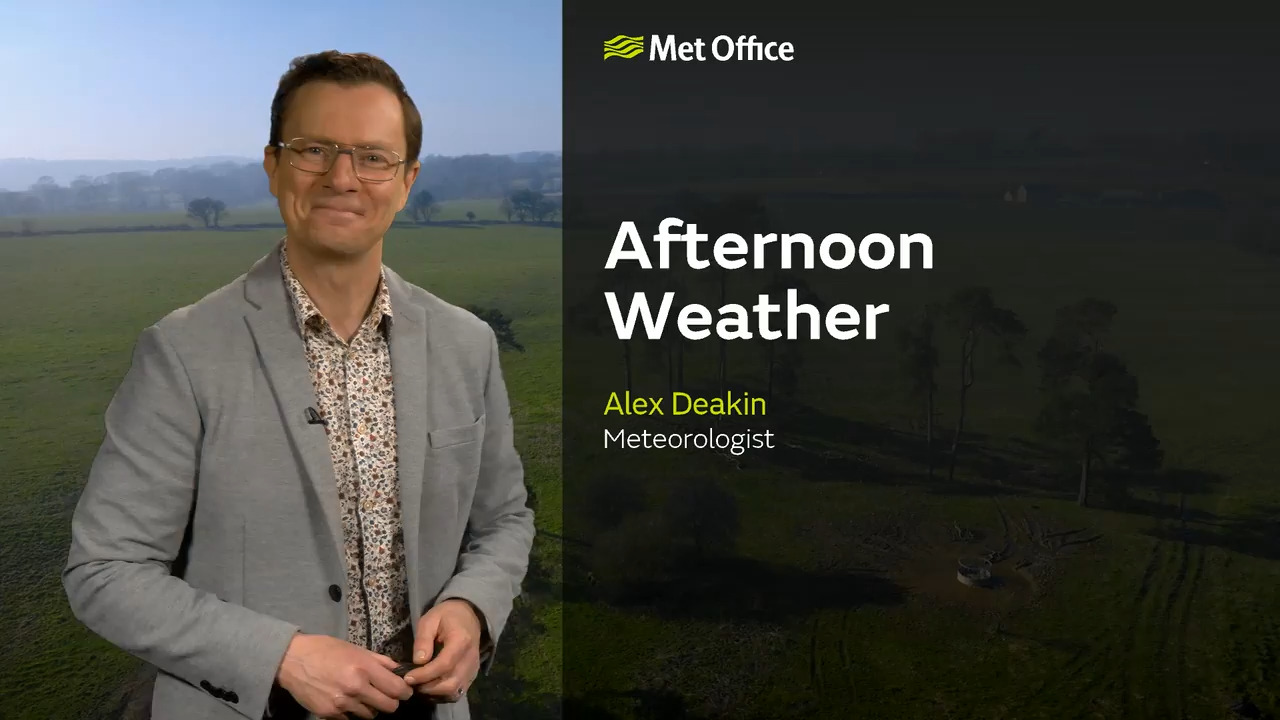 Met Office Wednesday afternoon weather forecast 08/04/2026