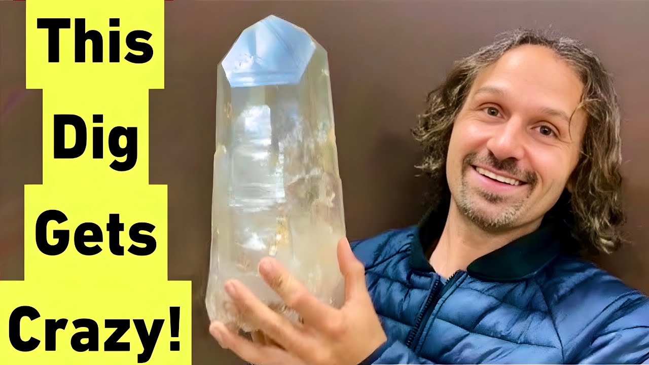 Giant clear quartz crystals found in Arkansas!