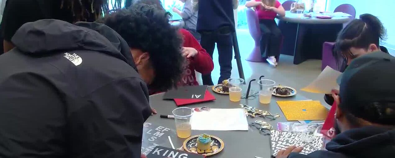 Seniors at Youth Villages decorate graduation caps for class of 2026