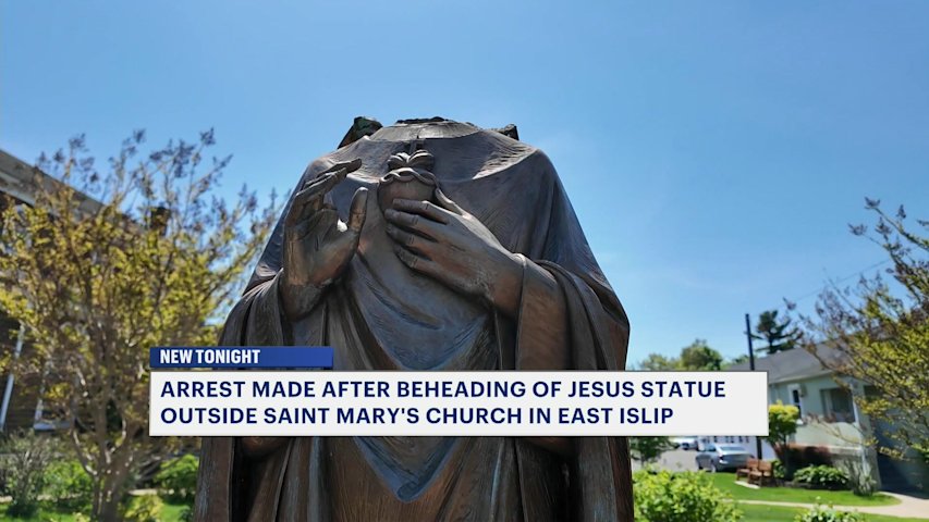 Woman arrested for damaging Jesus statue at St. Mary's Church