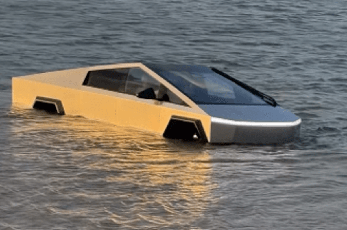 Tesla driver arrested after steering car into lake to test 'wade mode ...