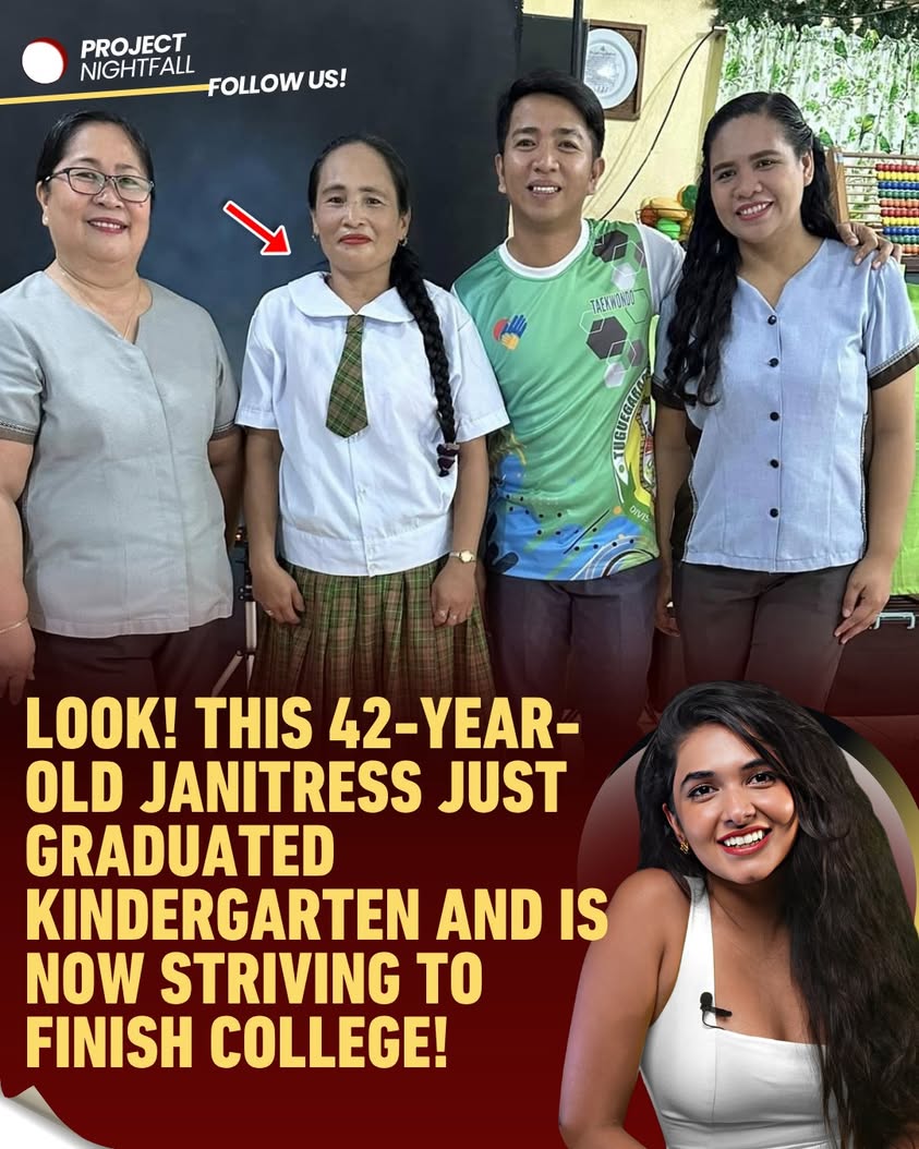 School Janitress, 42, Turns Student: A Dream Delayed, Not Denied!