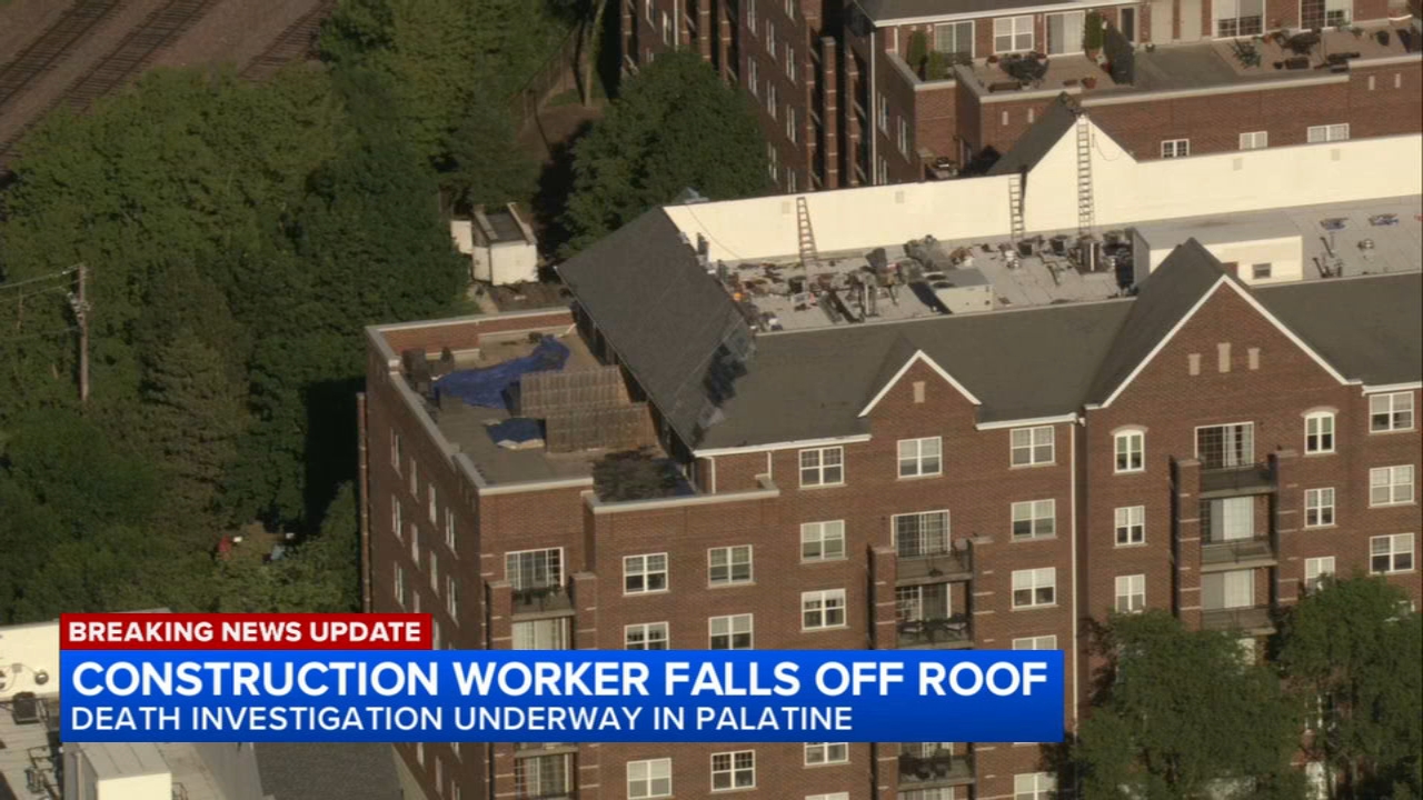 Construction worker dies after falling off roof in Palatine, police say