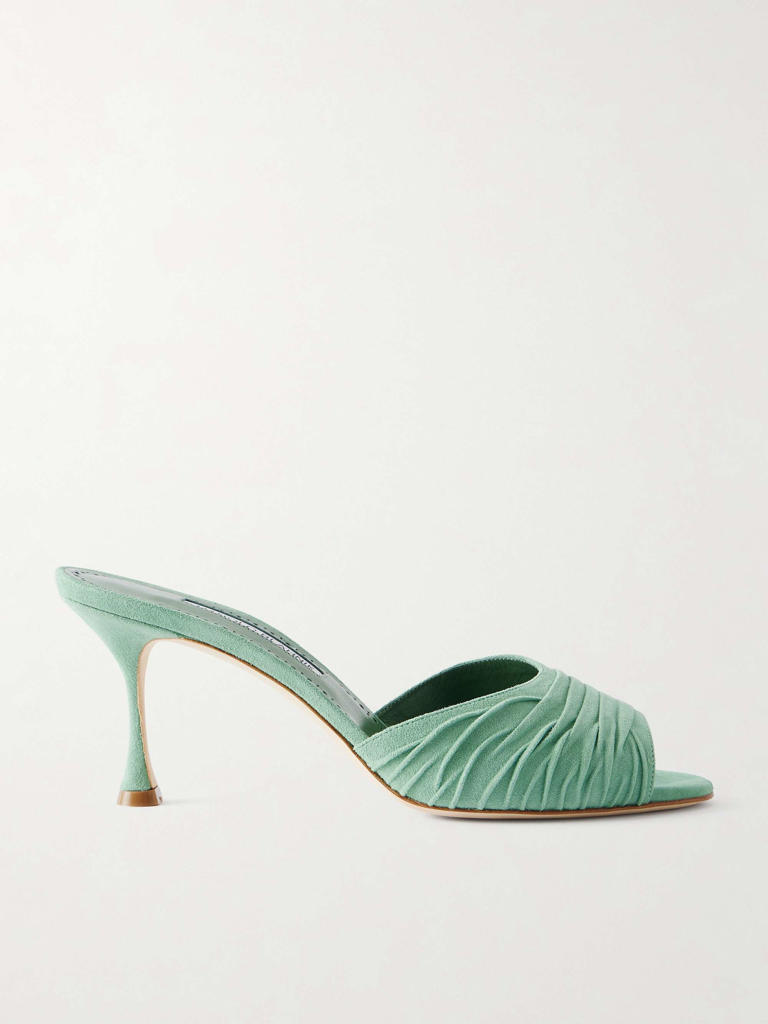 Fashion people don't just wear black shoes—they also own this summery color