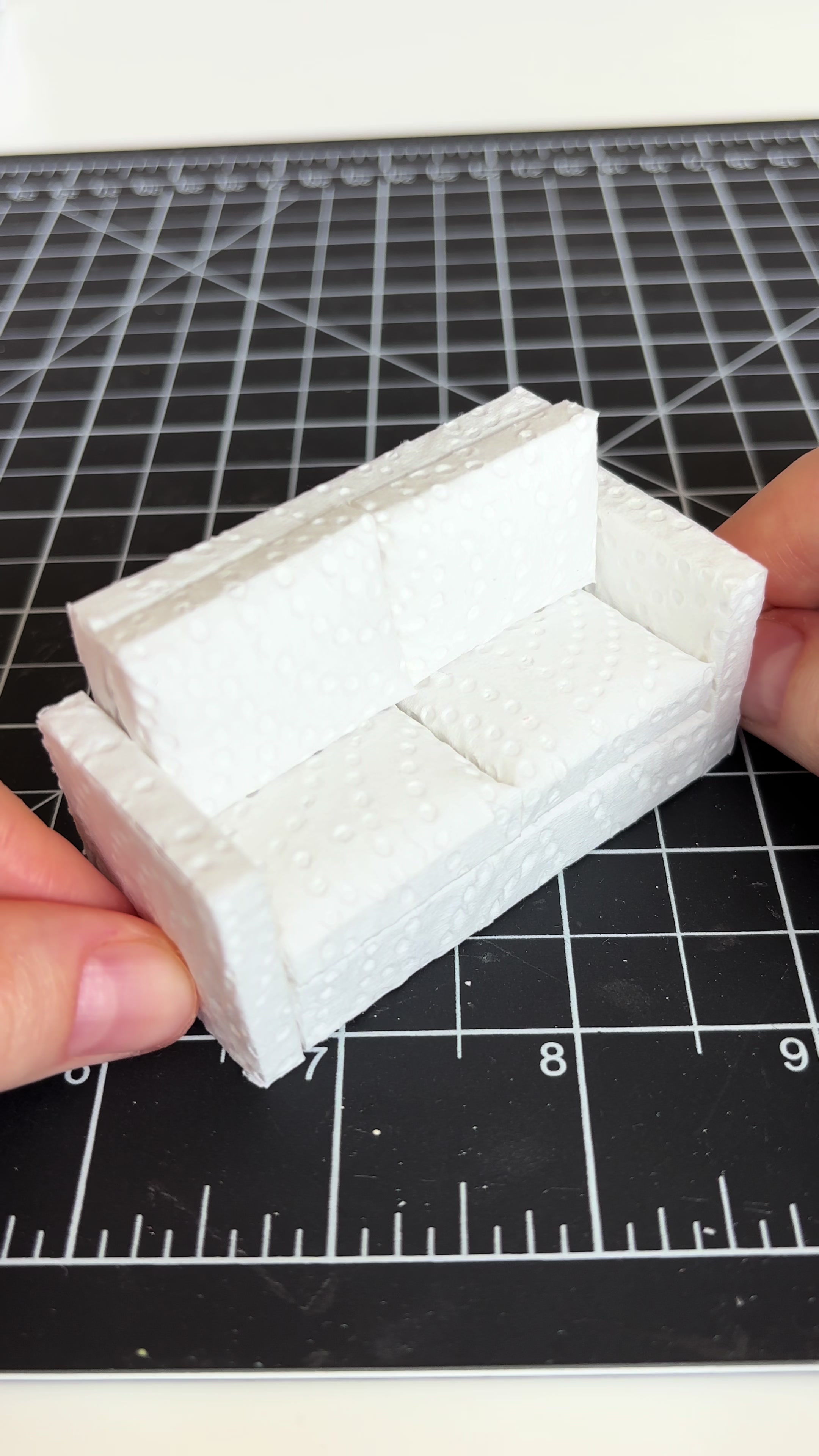 Step by step pink modular sofa dollhouse tutorial