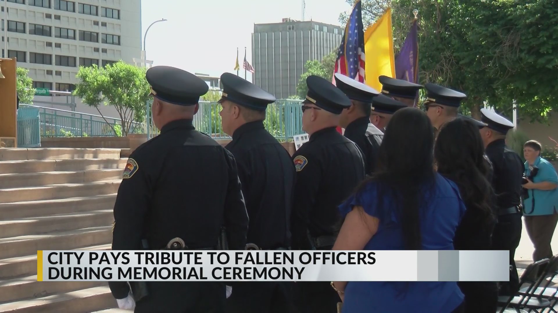 Albuquerque officials pay tribute to police officers who died in the ...