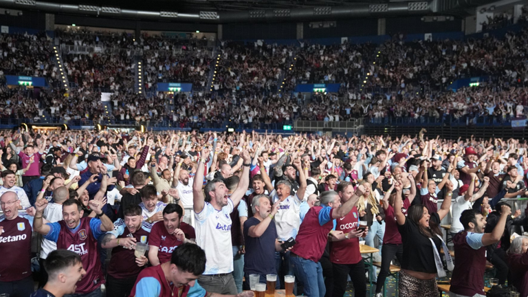 Victory parade for Europa champions Aston Villa
