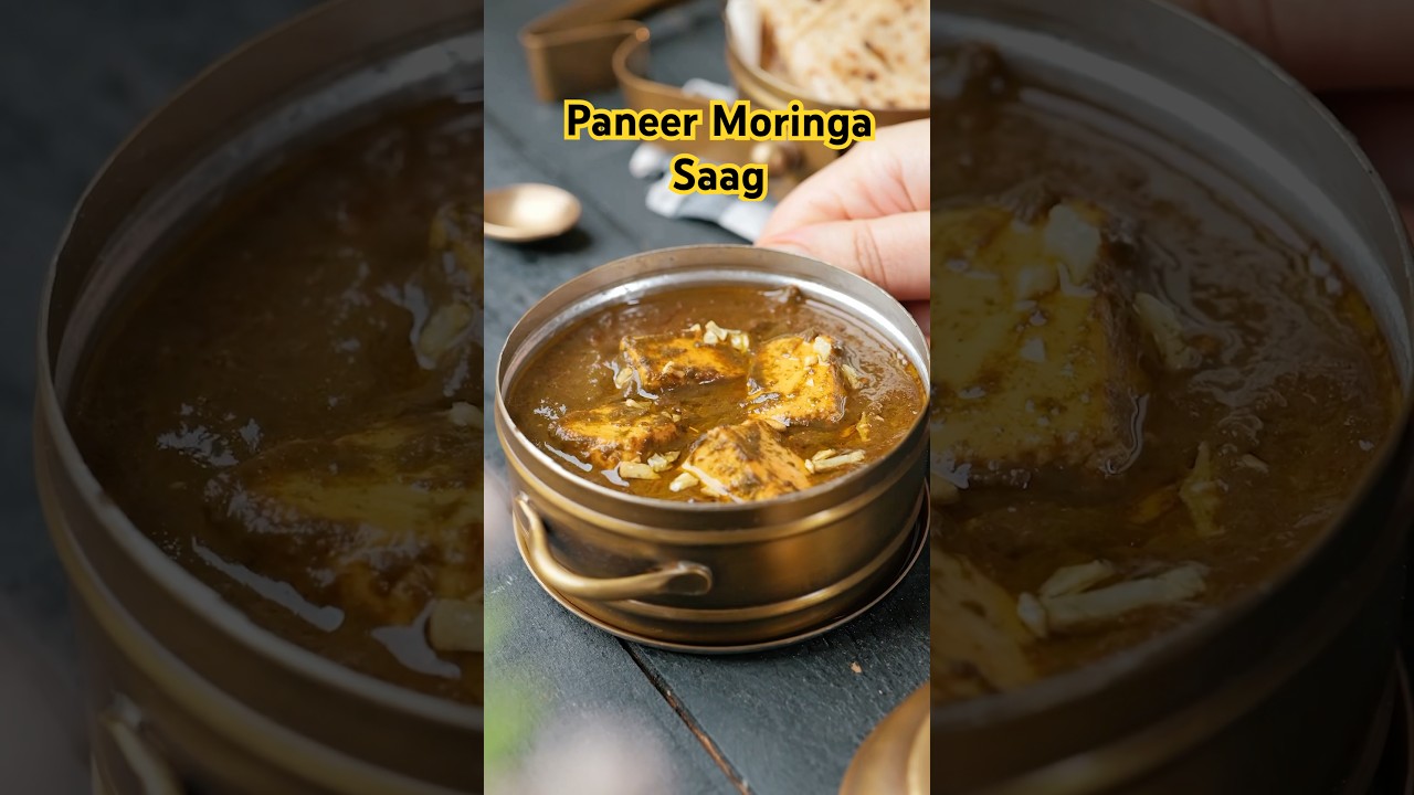 Moringa Laal Saag Paneer and Tandoori Amritsari Partha Easy Indian Recipes